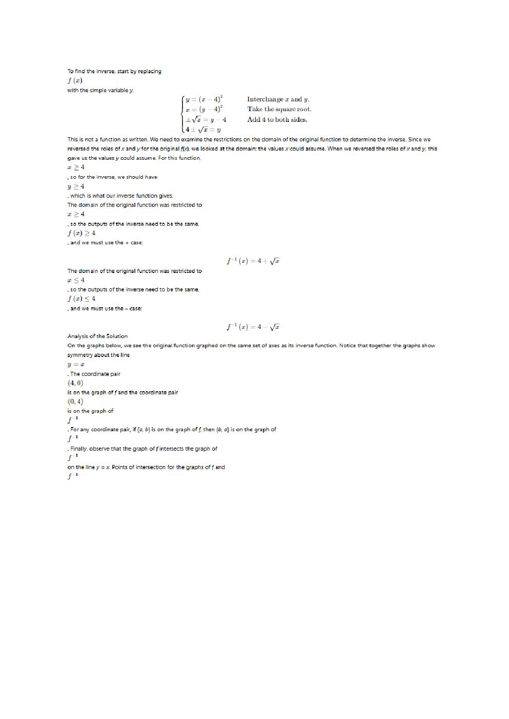 Inverses and Radical Functions - Solved Assignments | Mathematics | CramX